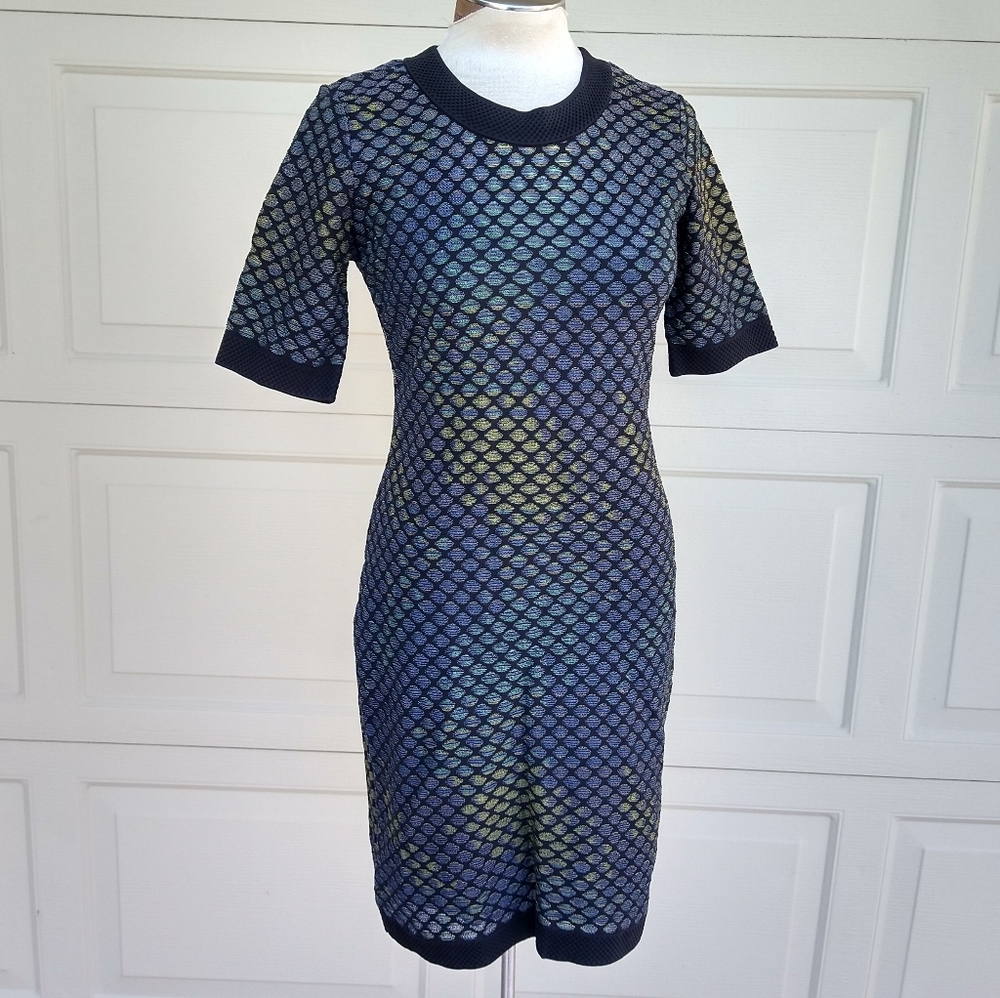 M Missoni Knit Dress Mermaid Scale Texture S M - Gem
